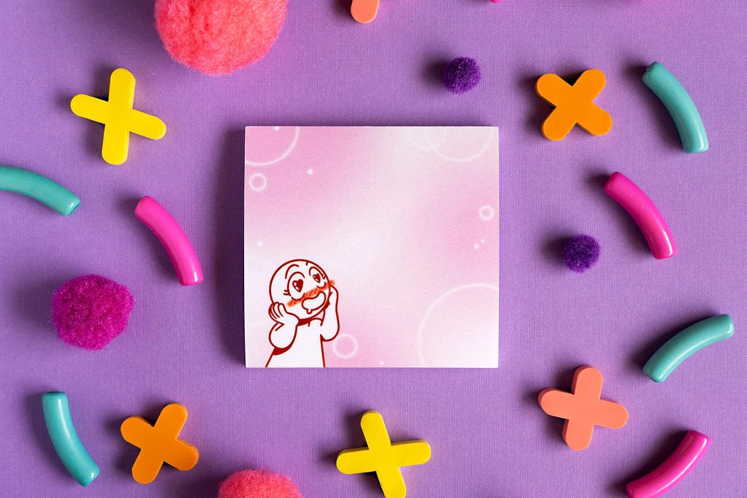 Anime Inspired Love Sticky Note - Etsy