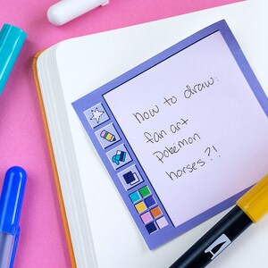 90s Digital Artist Inspired Sticky Note - Etsy