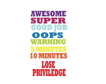 Behavior Chart Svg - Etsy