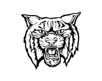 Wildcat Svg - Etsy