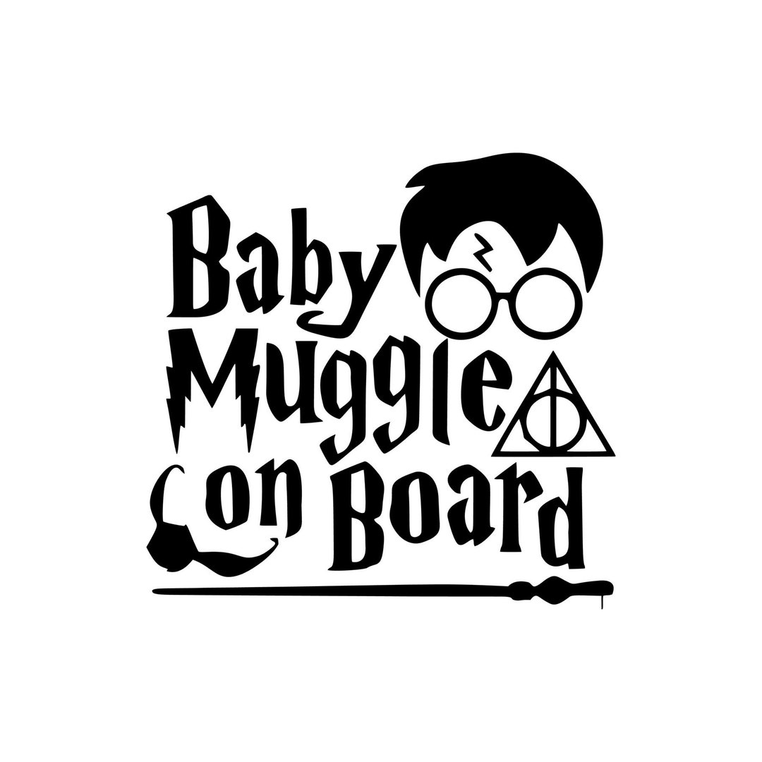 Muggle Baby SVG PNG JPEG - Etsy