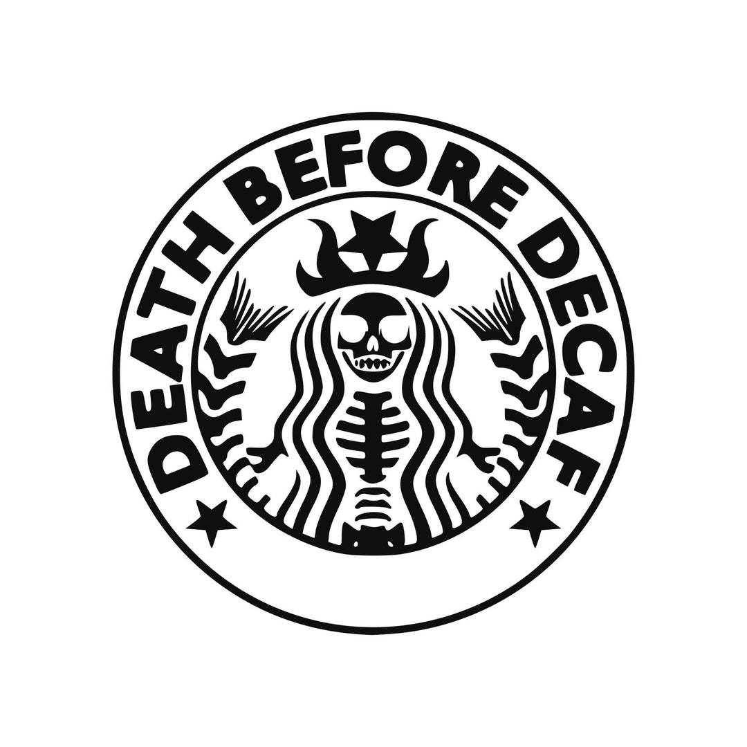 Death Before Decaf SVG PNG JPEG - Etsy