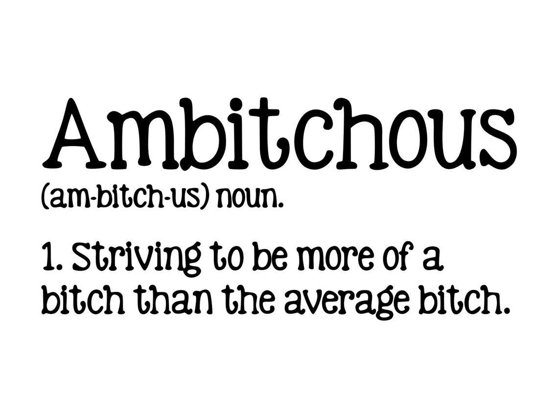 Ambitchous SVG PNG JPEG - Etsy