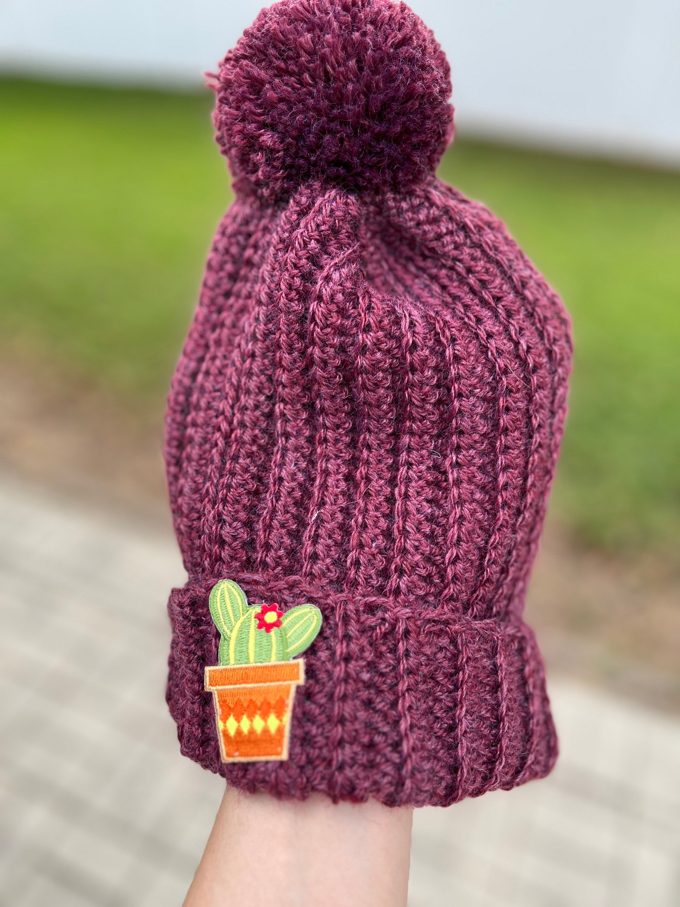 Crochet Beanie With Patches - Etsy