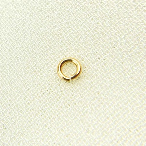 14K Solid Yellow Gold Open Jump Ring, 3mm Jump Ring, 24 Gauge Jump Ring ...