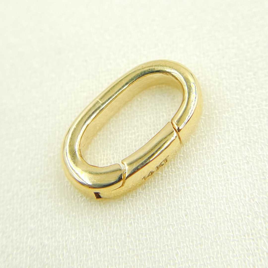 13x8mm Clasp, Solid Gold Oval Clasp, Permanent Jewelry, Oval Solid Gold ...