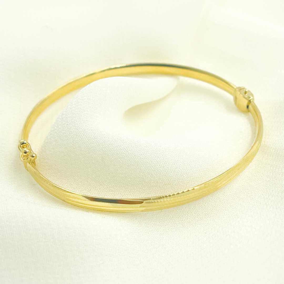 14K Solid Gold Matte Textured Bangle Bracelet. Gold Textured Bangle for ...