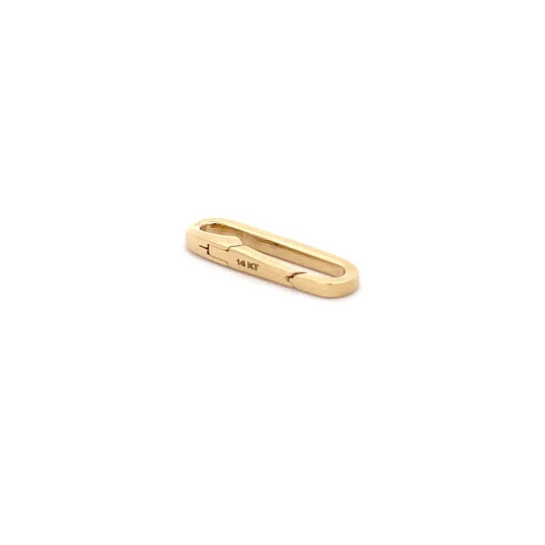 14K Solid Yellow Gold Oval Clasp, Oval Clasp, Fancy Clasp, Permanent ...