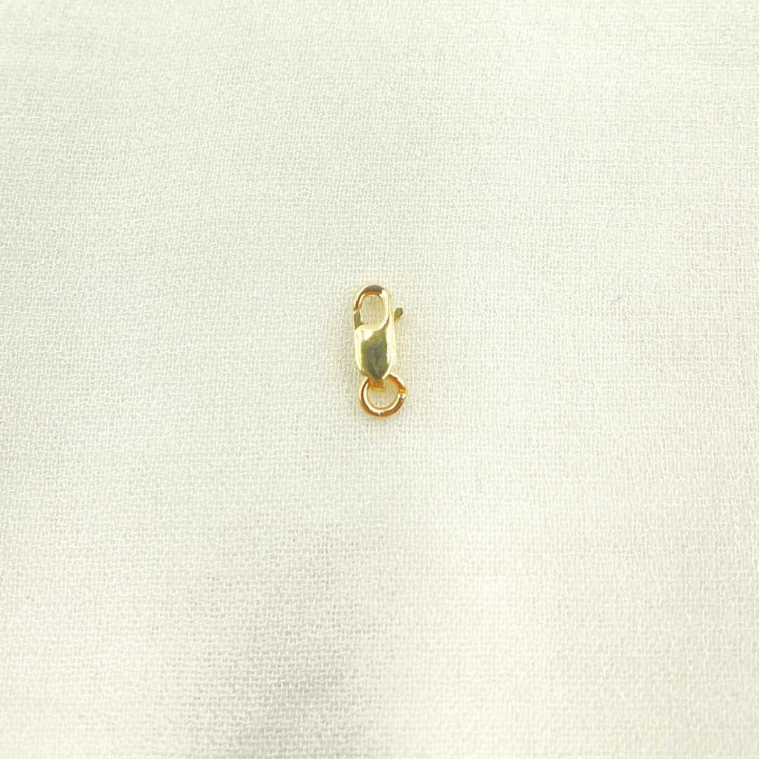 7mm 14K Solid Yellow Gold Lobster Claw Clasp, Jewelry Lock Finding ...