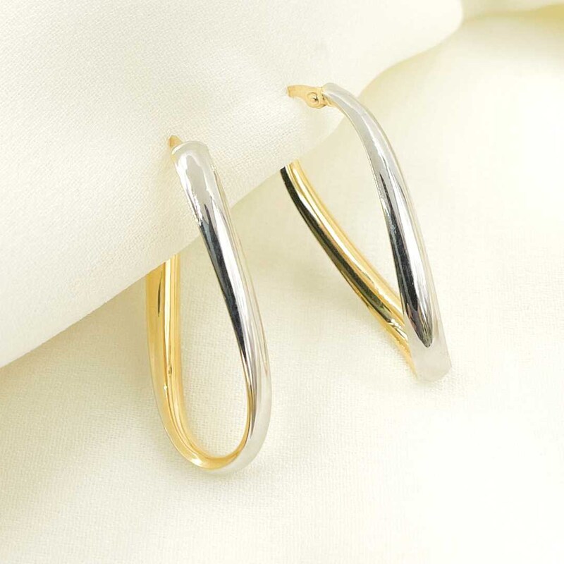 Solid 14k Gold Hoops - Etsy