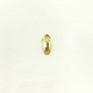 14K Solid Yellow Gold Lobster 7mm Claw Clasp, Lock Finding, Bracelet ...
