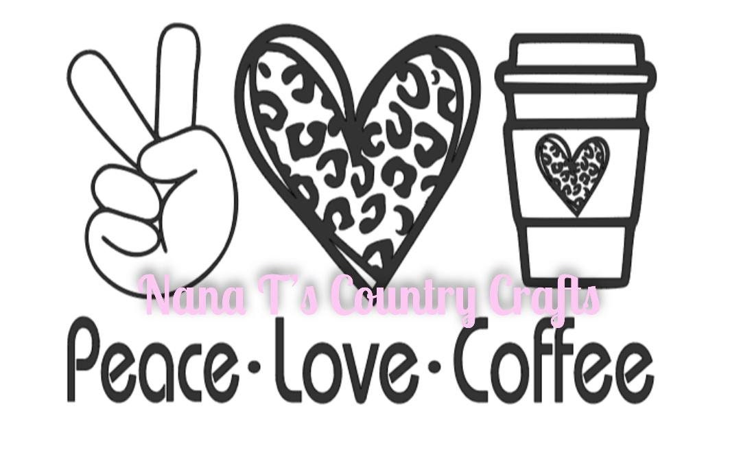 Peace Love Coffee Svg Peace Sign Svg Coffee Svg Love Svg - Etsy