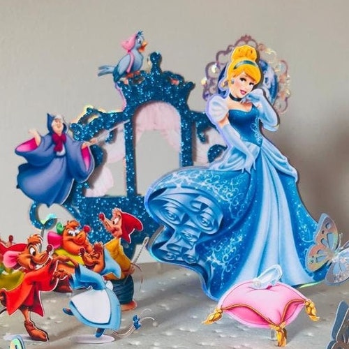 Cinderella Cake Topper Cake Topper Birthday Party Birthday - Etsy