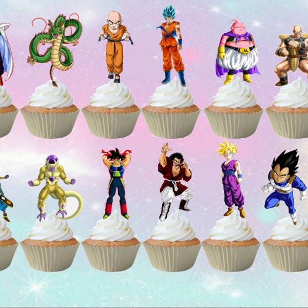 Printable Dragon Ball Z Cake Topper - Etsy
