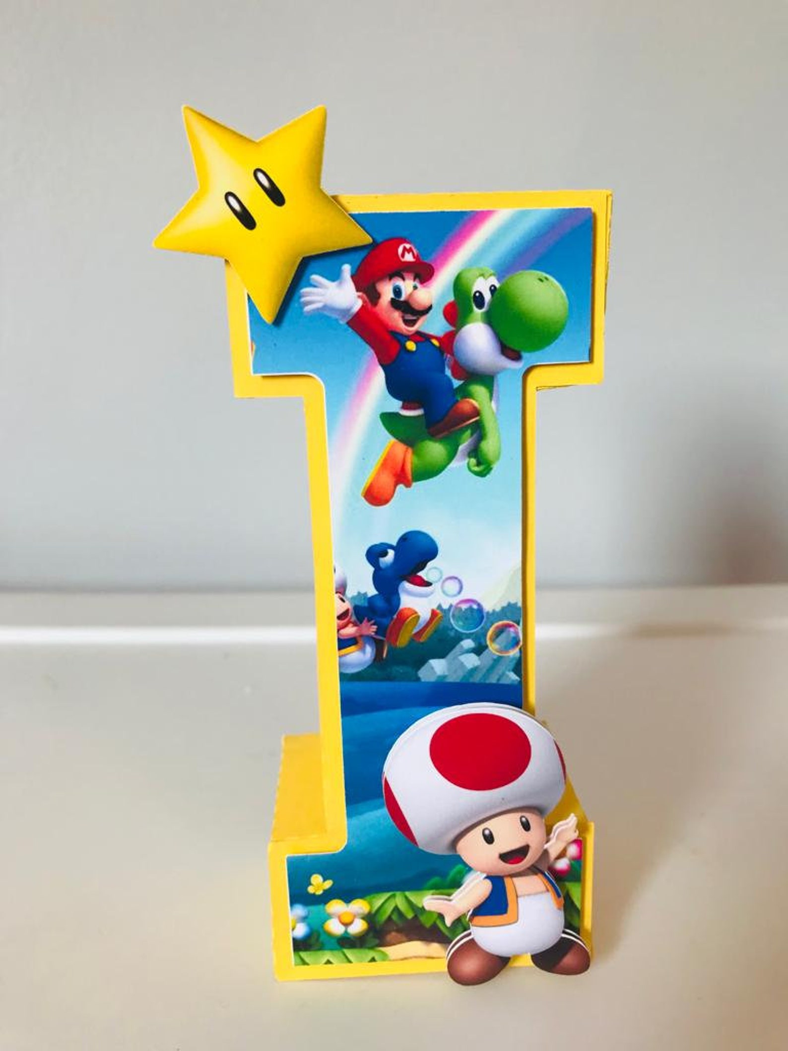 3D Letter for Mario Bros Theme Party Decoration - Etsy