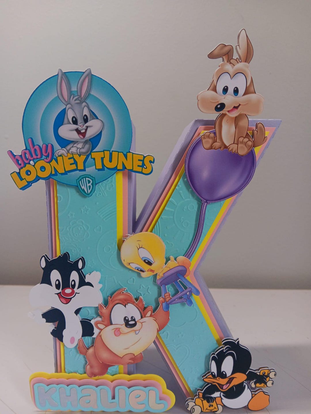 Baby Looney Tunes Party Decoration Baby Looney Tunes 3D Letter, Baby ...