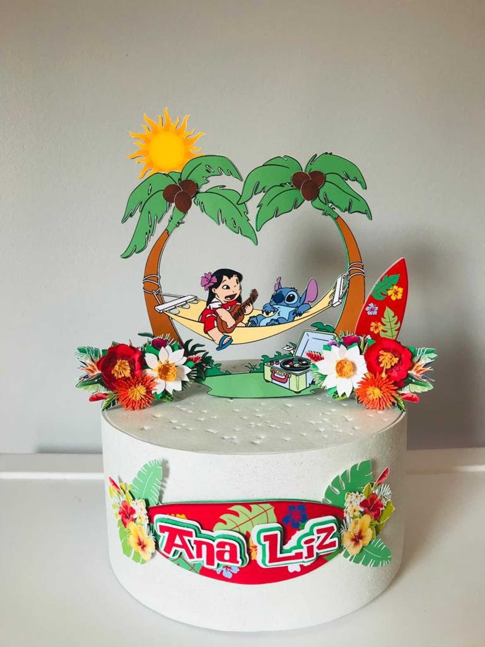 Lilo and Stitch Themed Cake Topper - Etsy