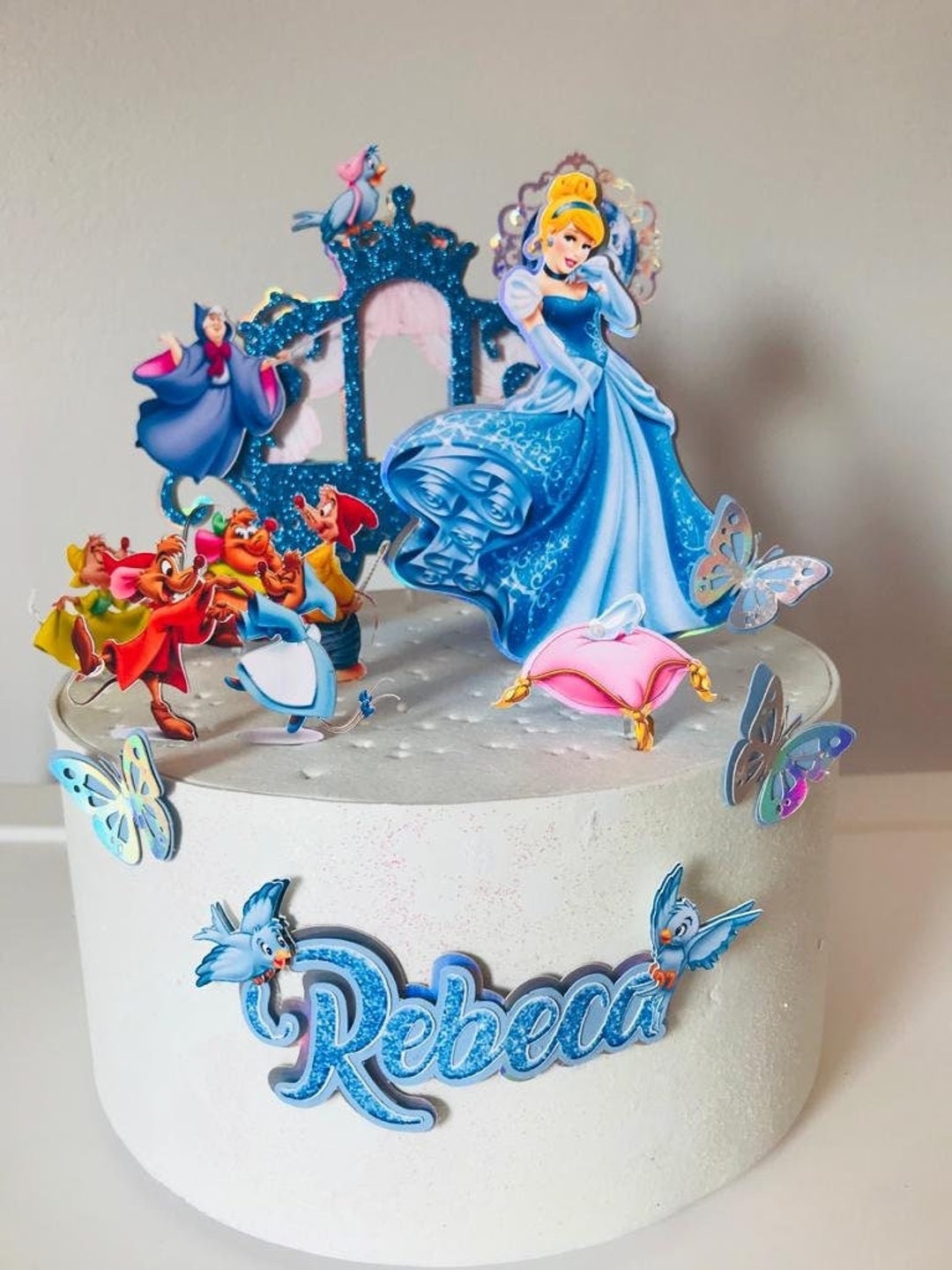 Cinderella Themed Cake Topper - Etsy