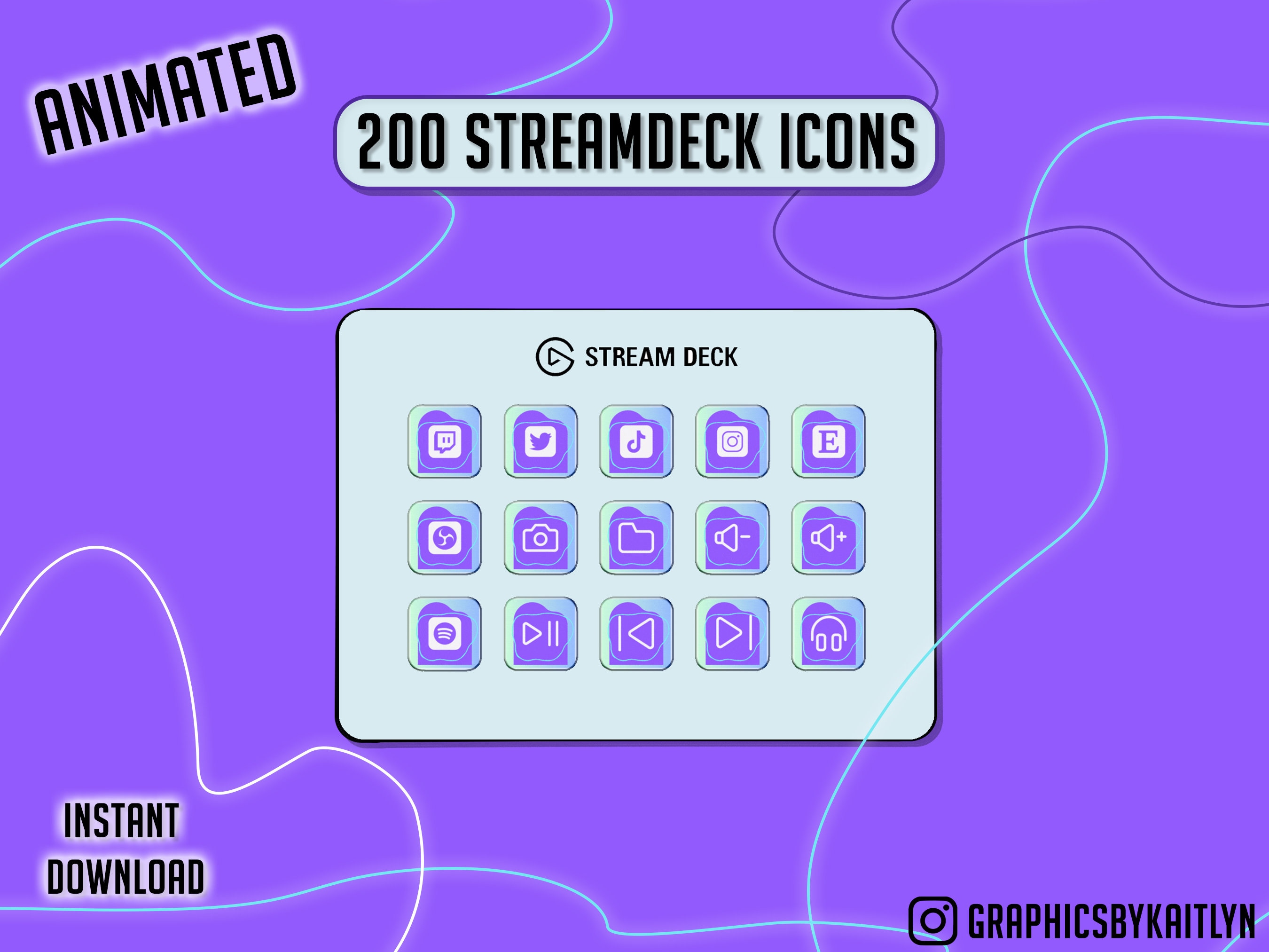 200+ Animated Stream Deck Icons! - Etsy UK