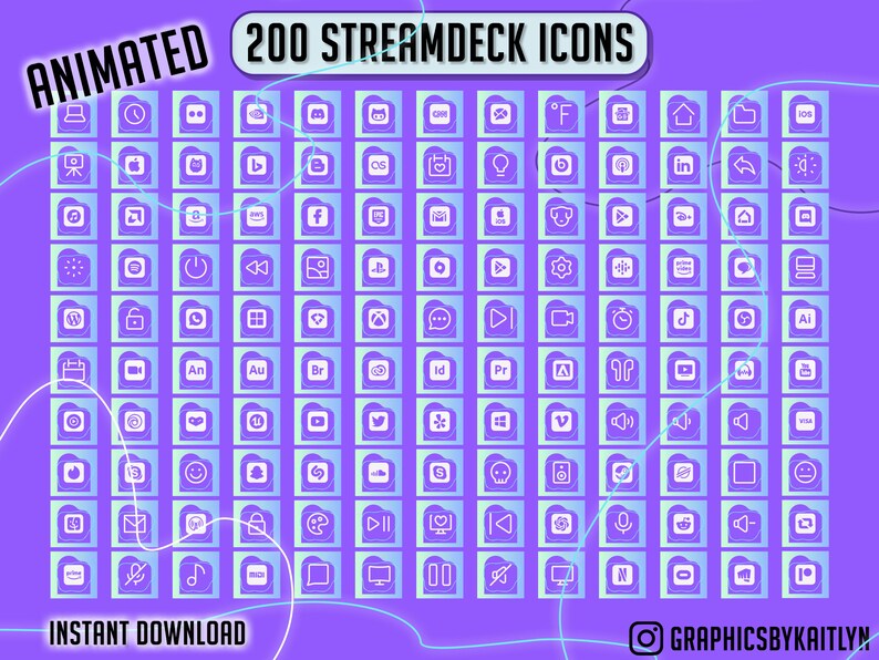 200+ Animated Stream Deck Icons! - Etsy