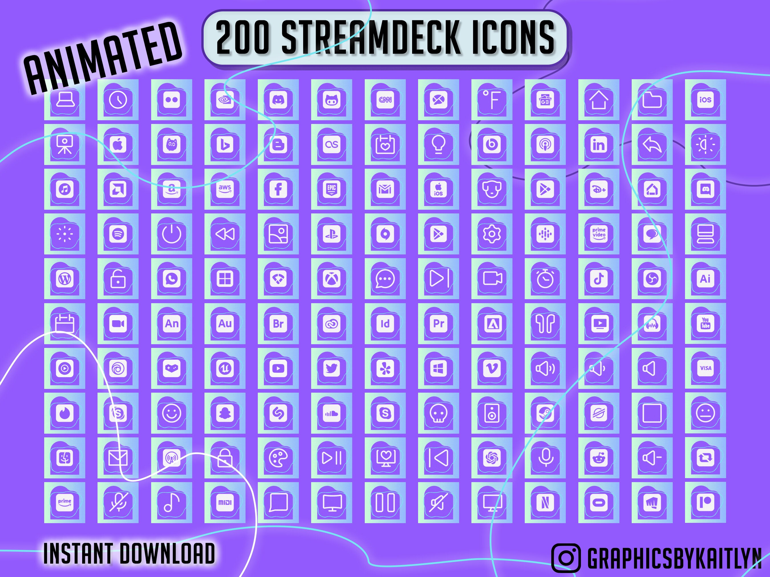200+ Animated Stream Deck Icons! - Etsy UK
