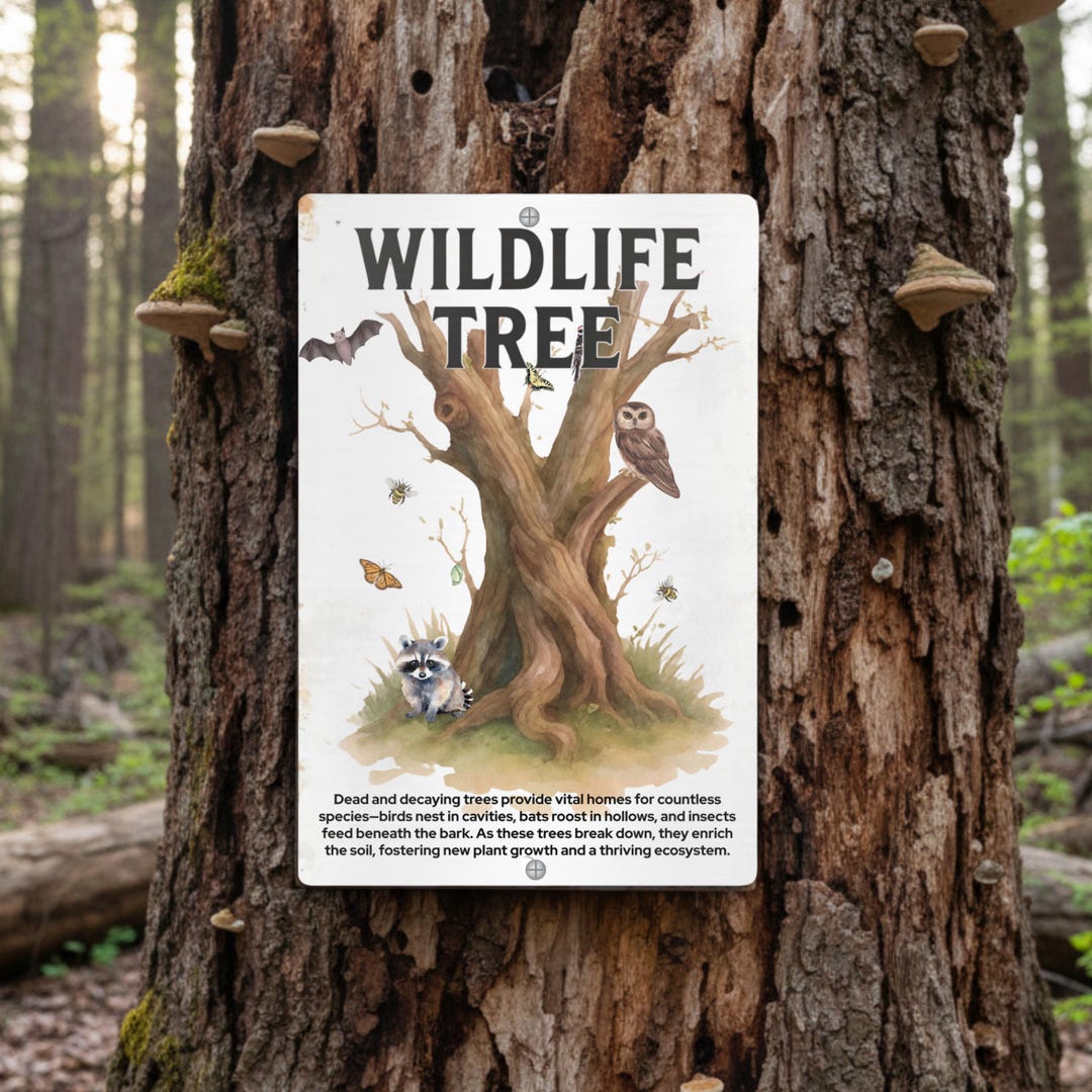 Tree of Life Wildlife Habitat Sign, Outdoor Rated 12x18 8x12 ...