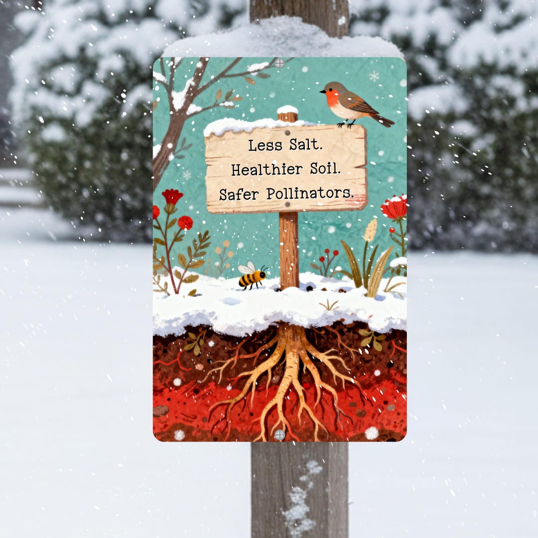 Pollinator Habitat Outdoor Metal Sign, Native Plant Outdoor Rated ...