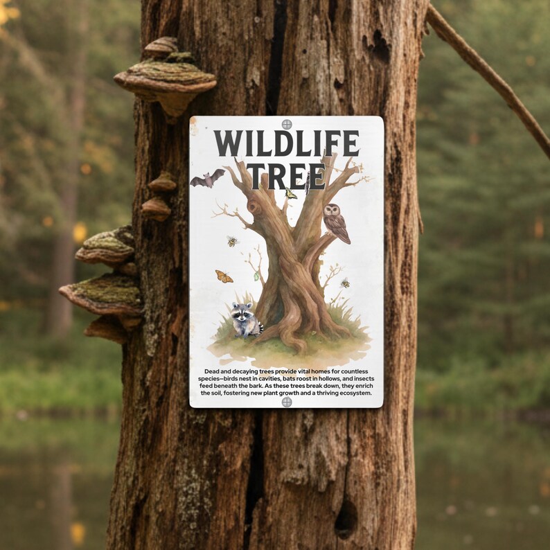 Tree of Life Wildlife Habitat Sign, Outdoor Rated 12x18 8x12 ...
