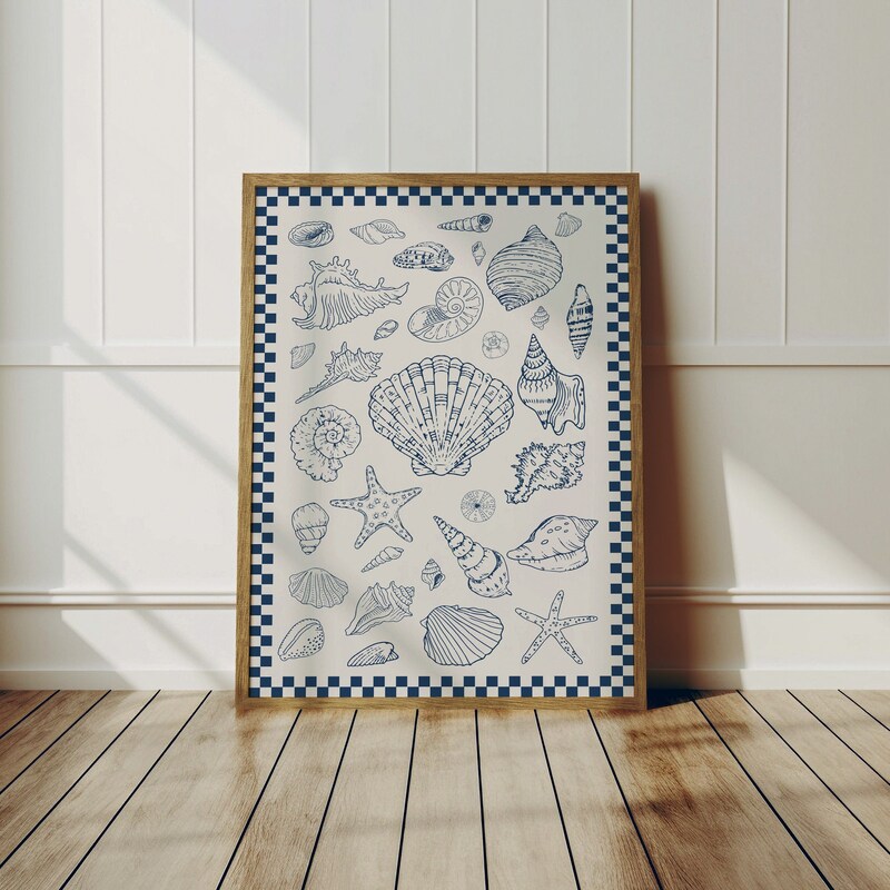 Seashell Art Print - Etsy