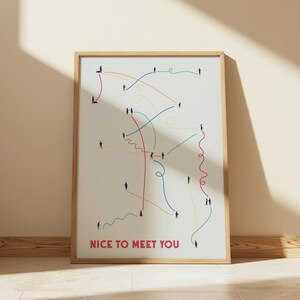 Small People Art Tiny Humans Walking Print Minimalist People Wall Art ...