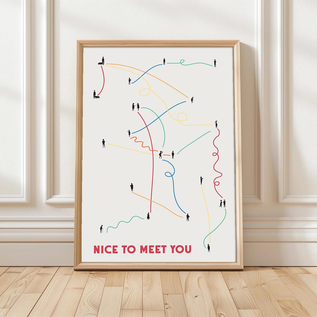 Small People Art Tiny Humans Walking Print Minimalist People Wall Art ...