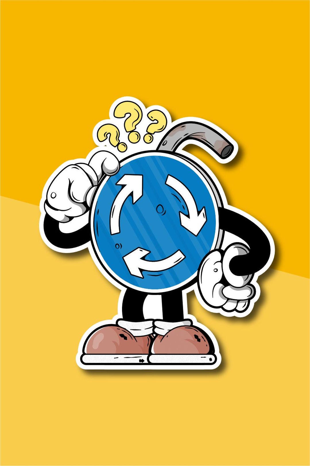 Road Sign Pc Case Sticker Funny Decals for Macbooks, Water Bottles ...