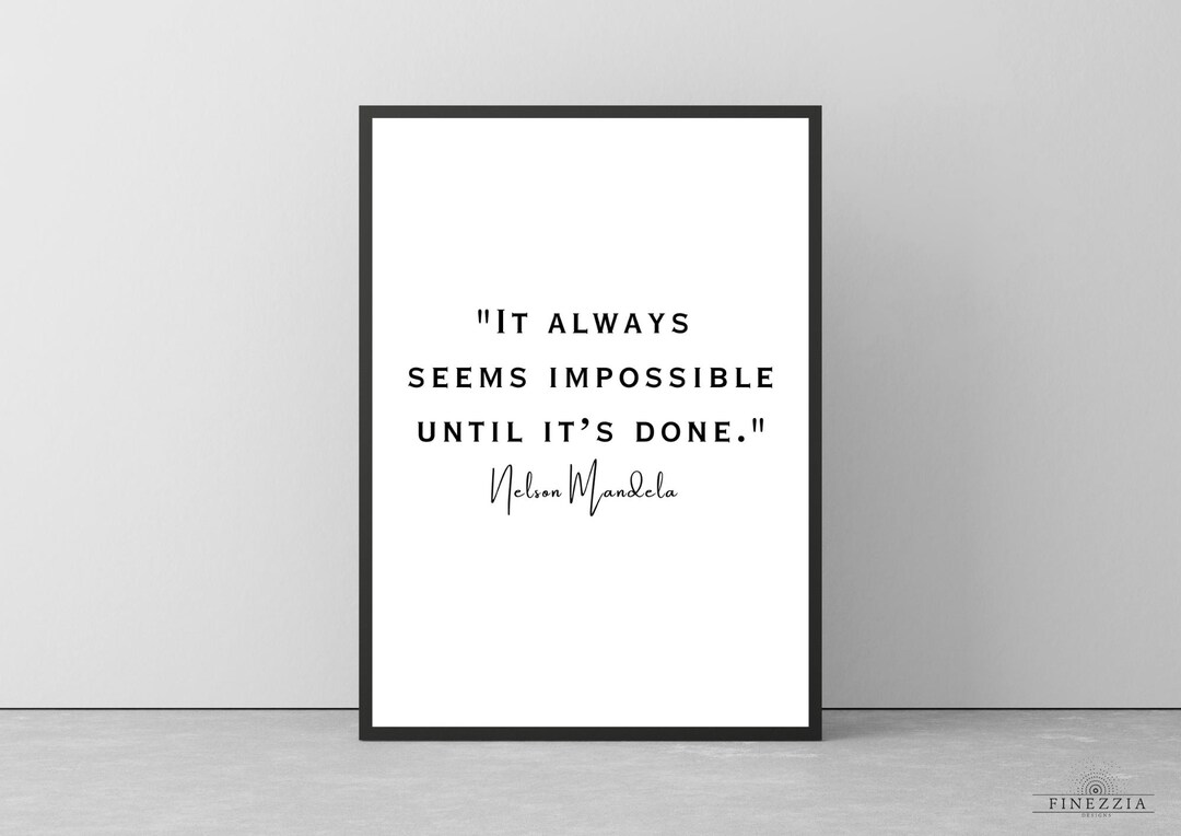 FINEZZIA Printable File | Inspirational Wall Art | Positive Quote | It ...