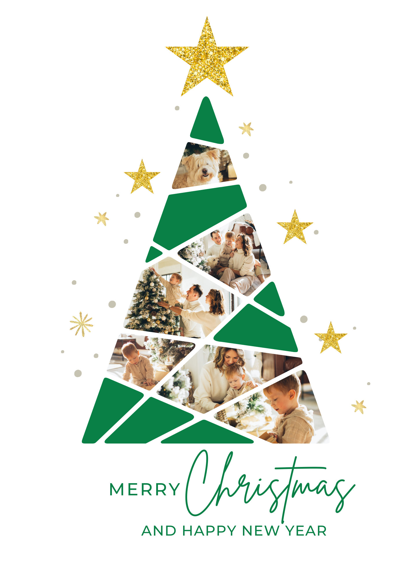FINEZZIA Custom Christmas Tree Photo Collage | Personalized Christmas ...