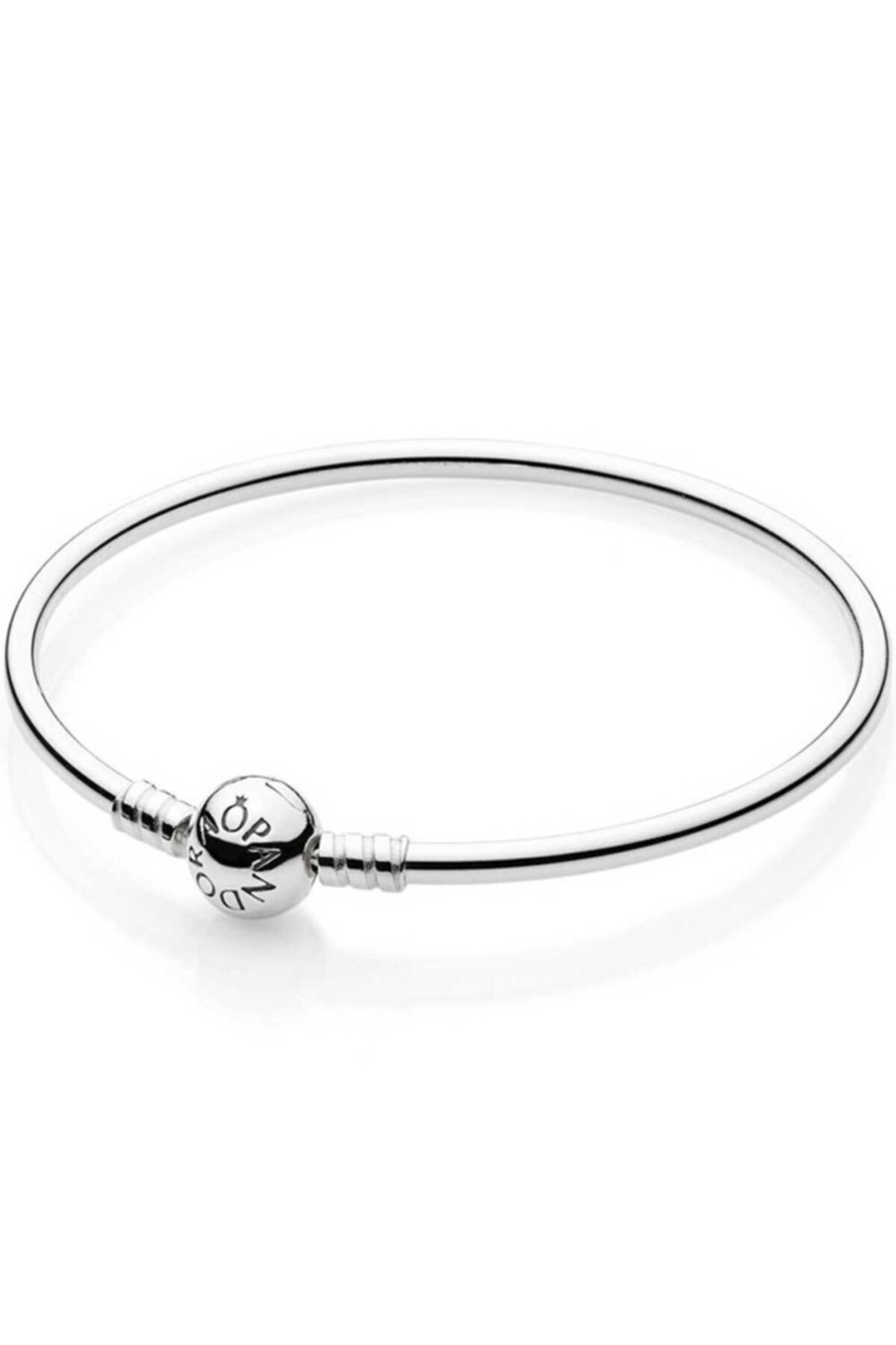 Pandora Style, Charm Compatible Ball Clip Bangle Bracelet, All Sizes 17 ...