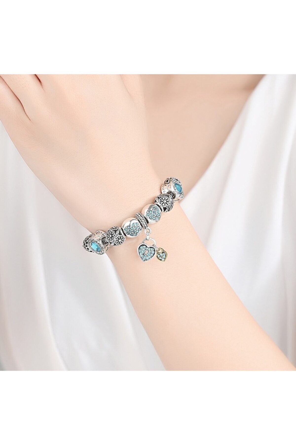 Pandora Style, 2020 Trend Blue Heart Charm Bracelet - Etsy