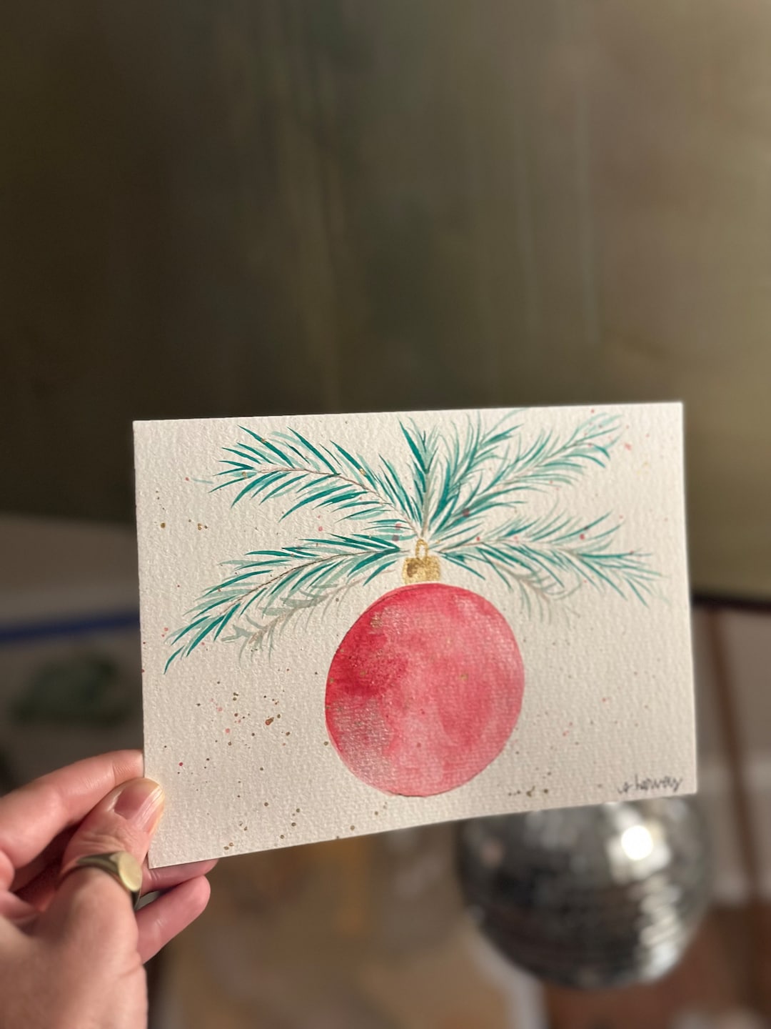 Watercolor Christmas Art - Etsy