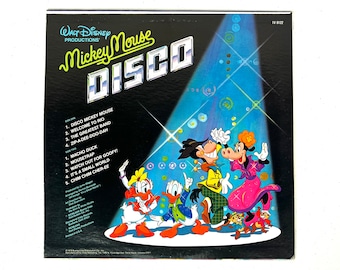 Vintage Mickey Mouse Disco Album LP Vinyl Record 1970s Disney RARE ...