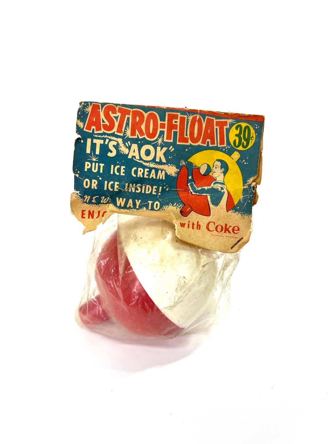 Vintage 1960s Astro Float Coca Cola in Original Packaging - Etsy