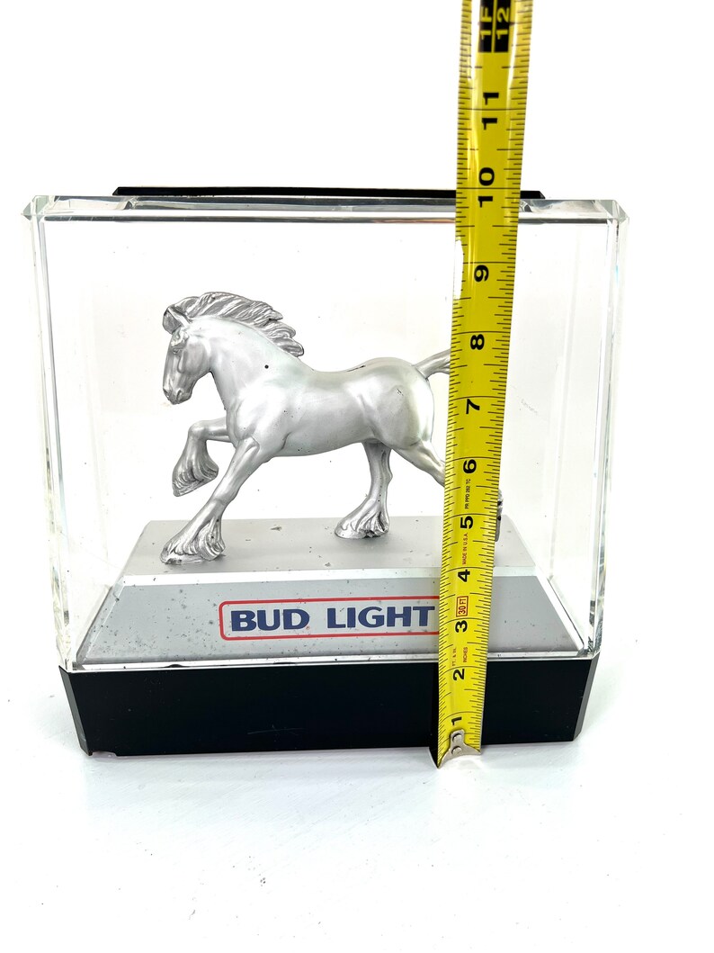 Vintage Bud Light Clydesdale Beer Sign Lite Display Statue Horse ...