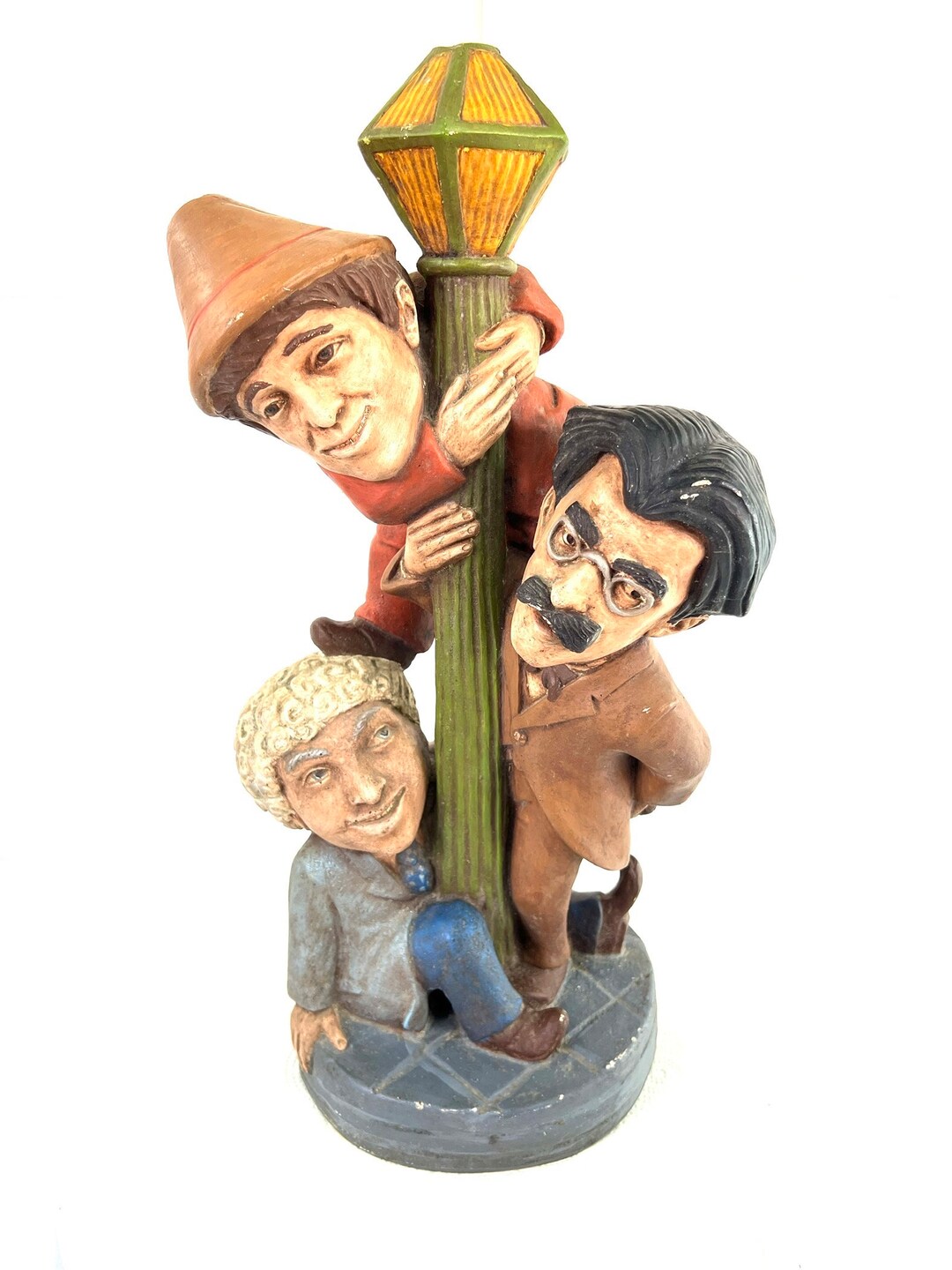 Vintage Marx Brothers Lamp Post Streetlight Statue Chicago 1972 Tuscany ...