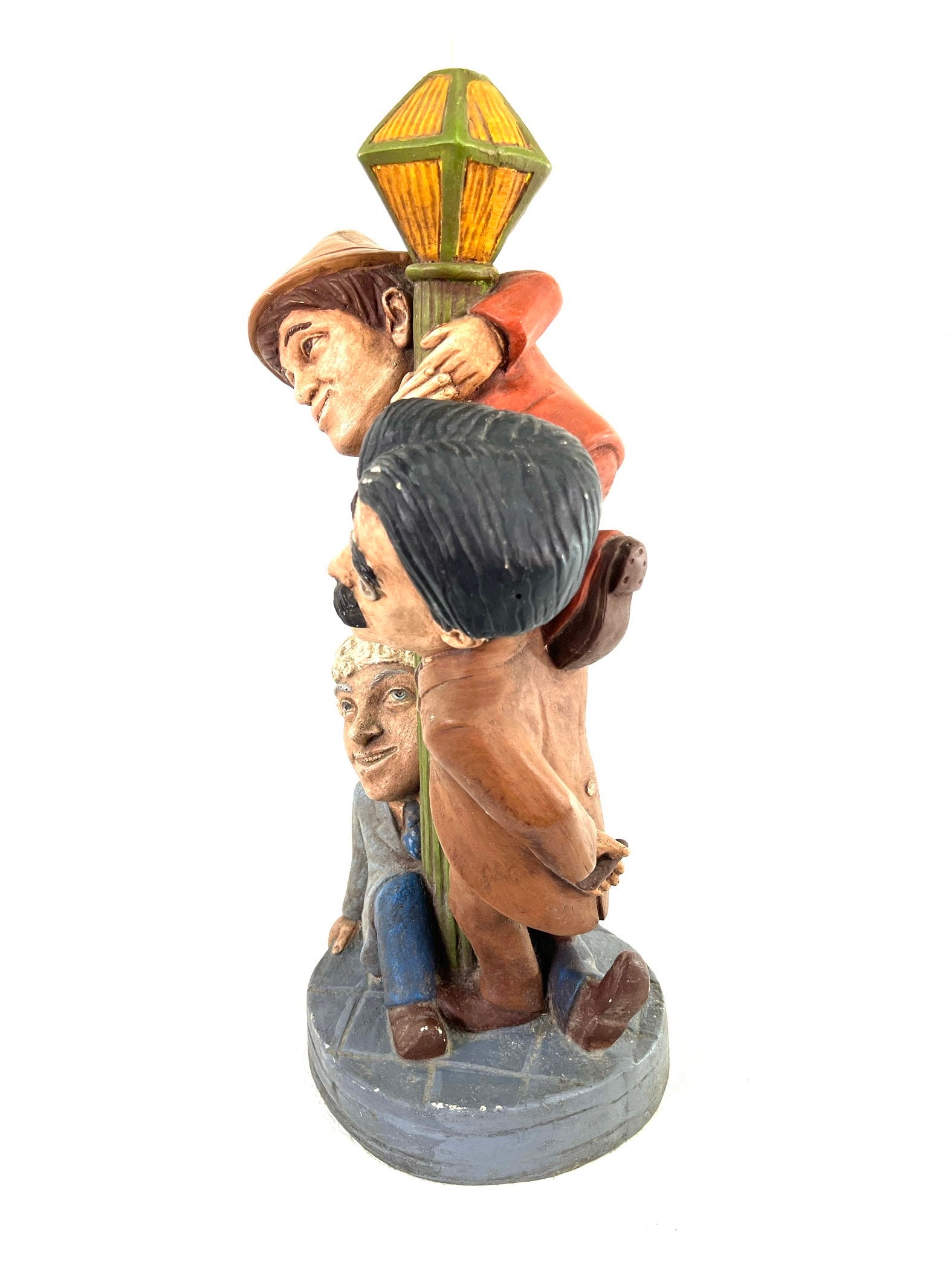 Vintage Marx Brothers Lamp Post Streetlight Statue Chicago 1972 Tuscany ...
