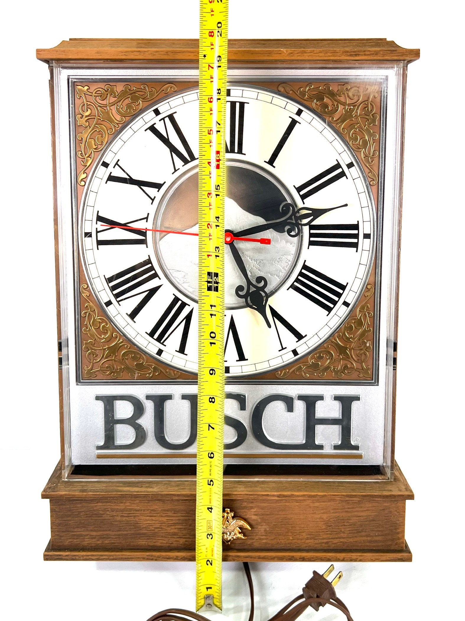 Vintage Brown Busch Light Mountains Clock Wall Art Collectors Sign ...