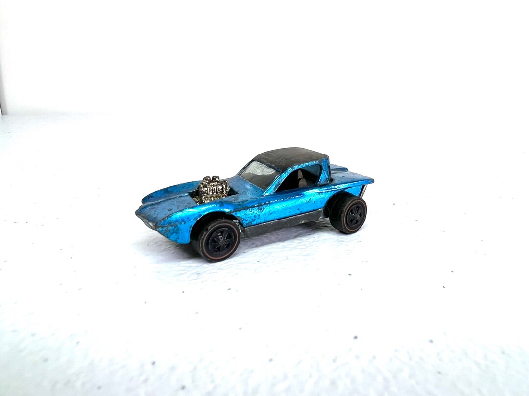 Vintage 1968 Blue Python Hot Wheels Mattel Redline Black Interior - Etsy