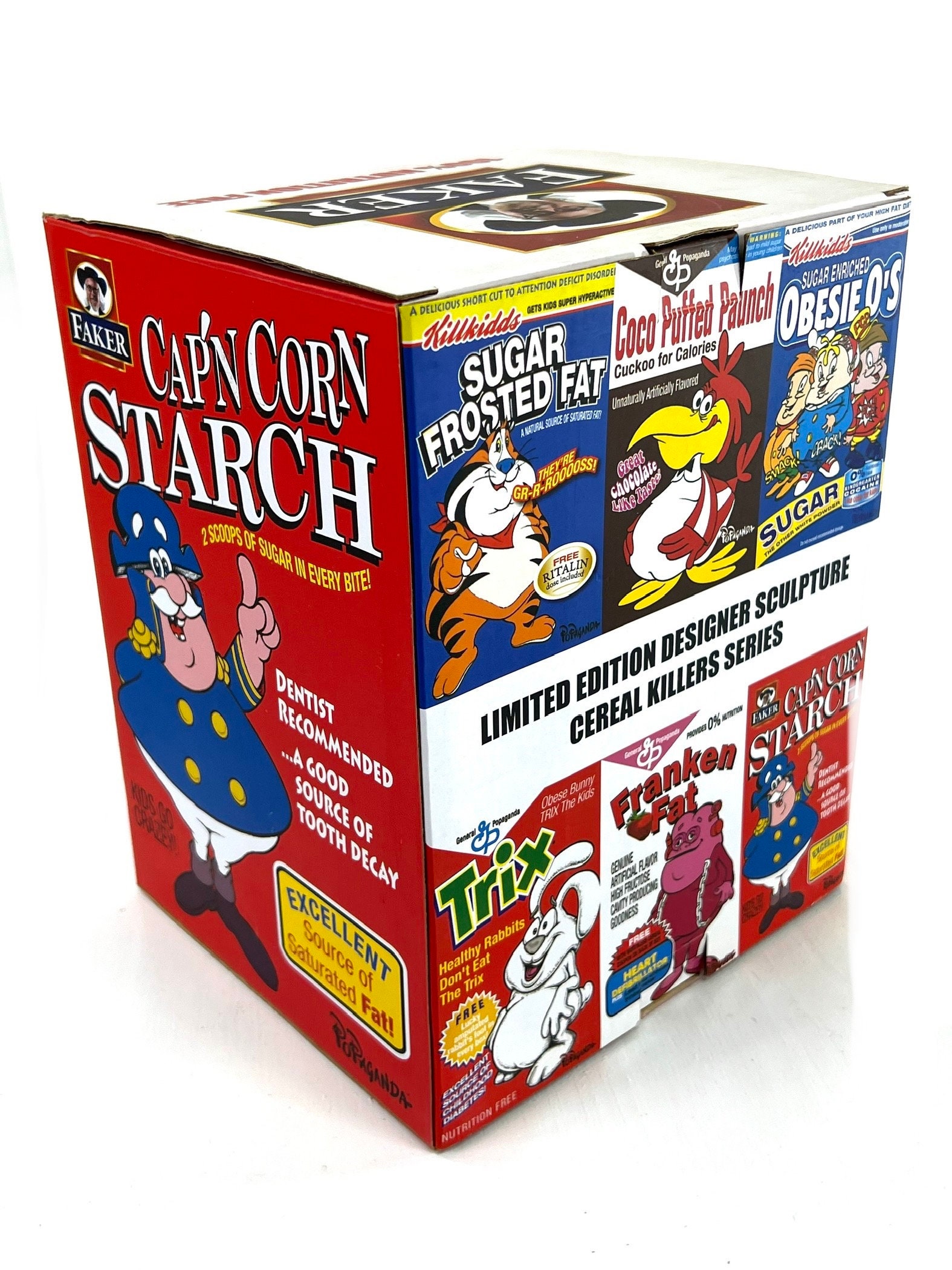 Vintage Authentic Faker Captain Cap'n Corn Starch Cereal - Etsy