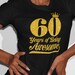 60th Birthday Shirt, 60 Years of Being Awesome, Gifts for Mom & Grandma ...
