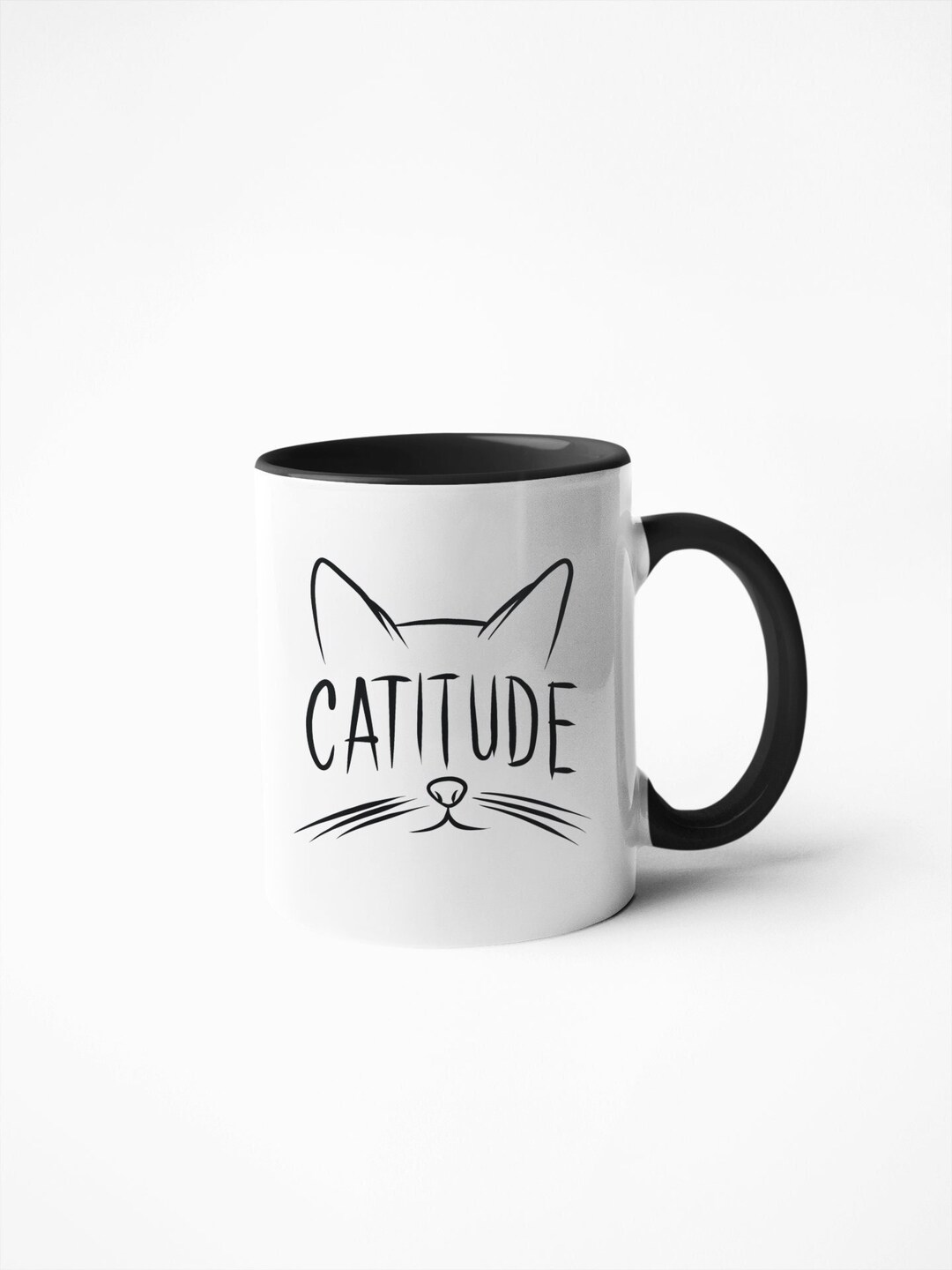 Catitude Cat Mug, Funny Cat Mug, Cat Lover Gift, Funny Gift, Cat Themed ...