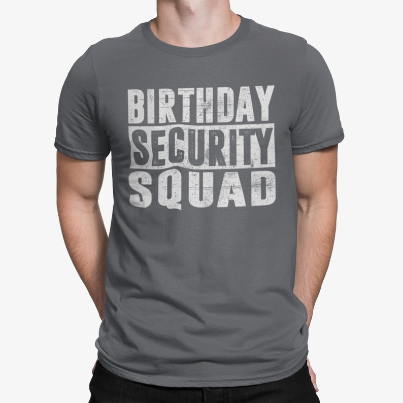 Birthday Security Squad Funny Birthday Party Shirt Birthday - Etsy