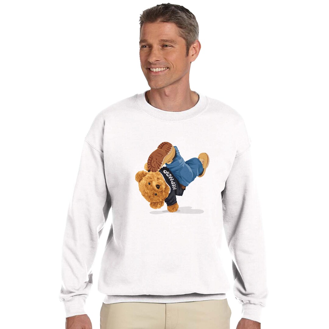 Break Dancing Bear Sweatshirt, Cute Animal Sweater, Funny Bear Gifts ...