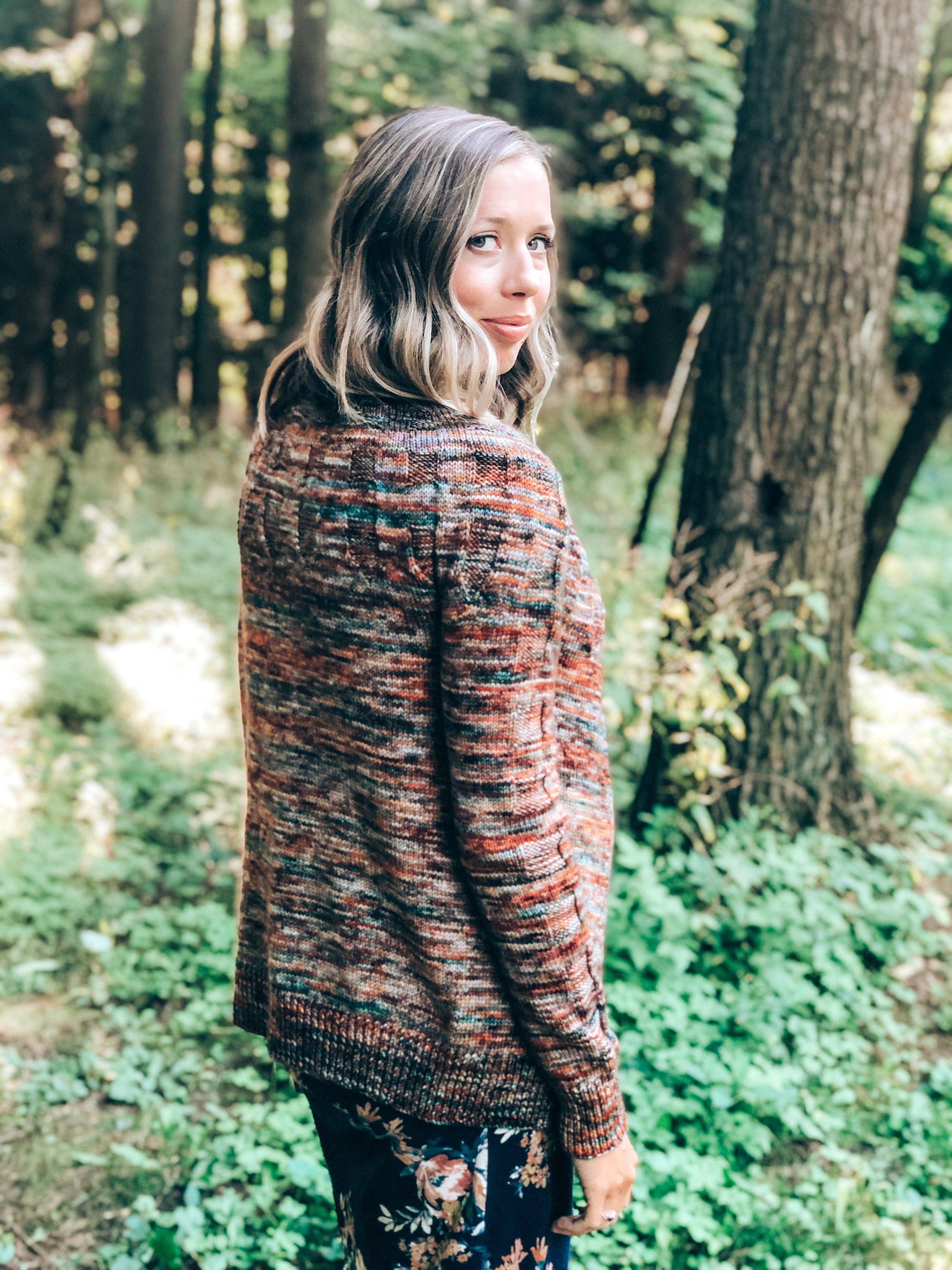 Women's Copper Rain Sweater Pattern KNITTING PATTERN PDF Top-down ...
